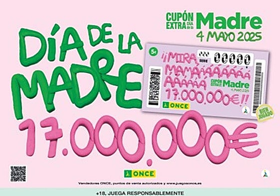El Extra Día de la Madre de la ONCE reparte 17 millones a un único ...