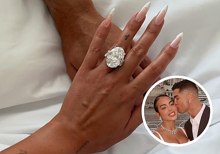 El anillo de compromiso que Cristiano Ronaldo regaló a Georgina es de ...