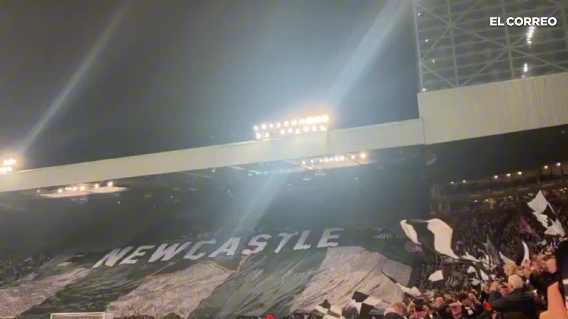Así ha sido el tifo del Newcastle | El Correo