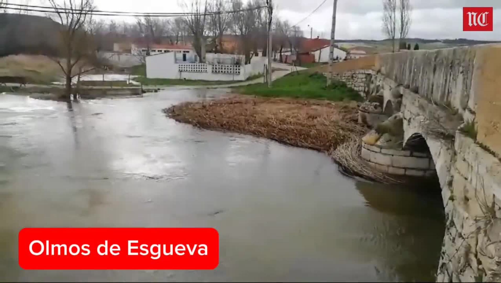 El río Esgueva se desborda y duplica su caudal en 24 horas | El Norte de Castilla