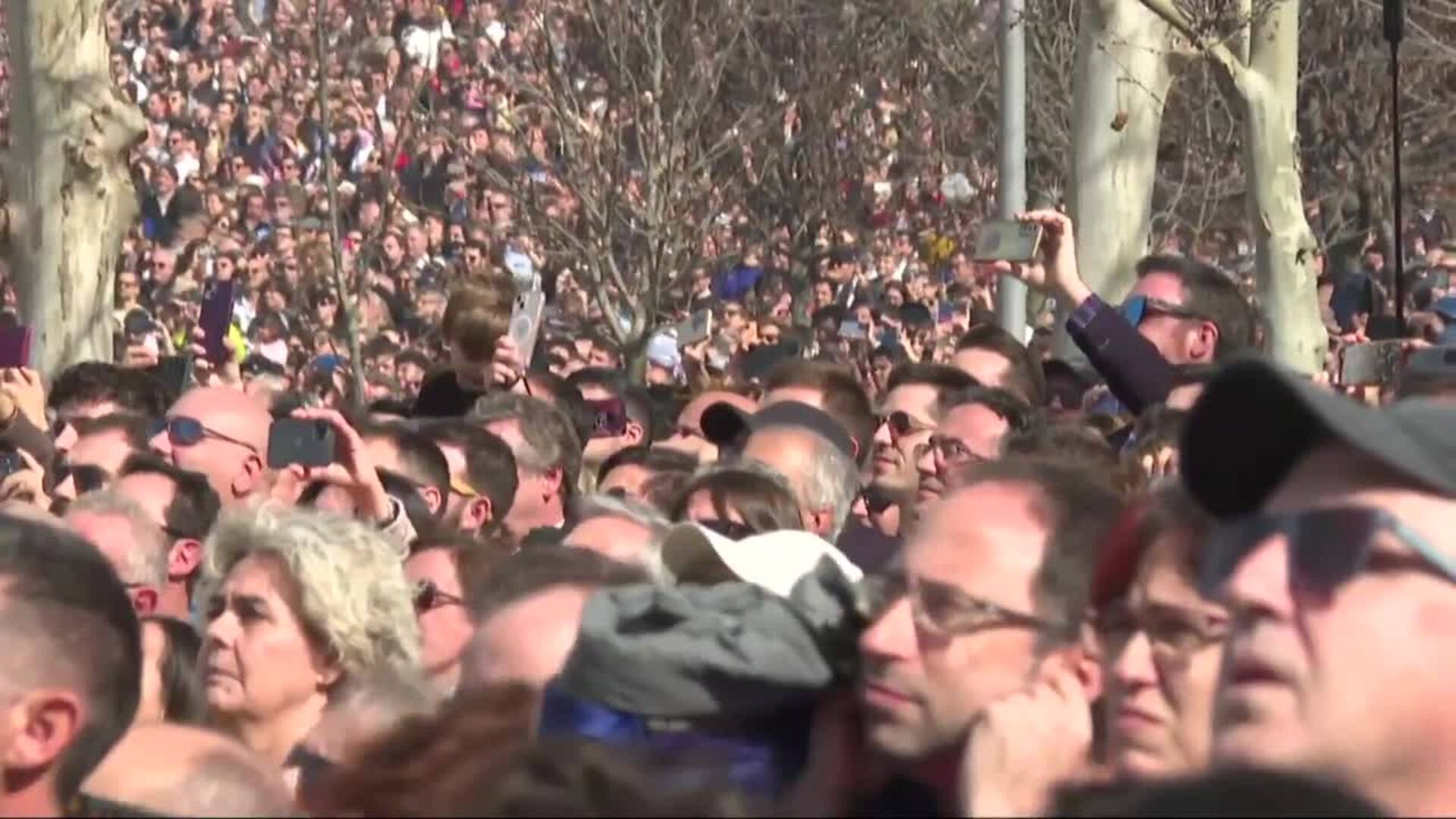 Madrid vibra con una 'mascletà' de 300 kilos de pólvora y una potente ...
