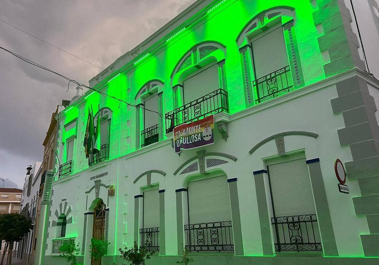 El Ayuntamiento de calamonte se iluminó de verde por el Día Mundial del ...