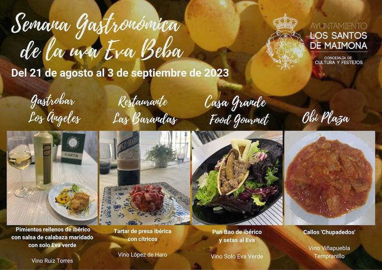 Ya está en marcha la Semana Gastronómica en torno a la Uva Eva o Beba | Hoy