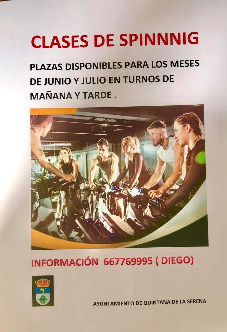 Plazas disponibles para clases de Spinning en la EMD Quintana | Hoy
