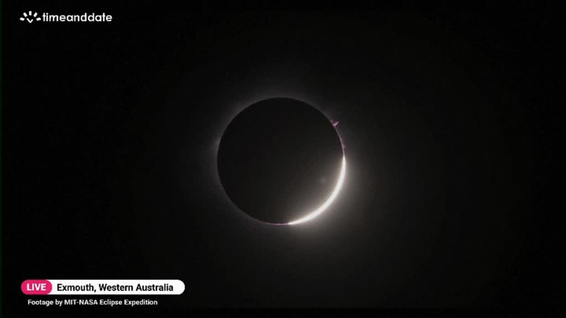 Espectacular eclipse solar total desde el noroeste de Australia | Hoy