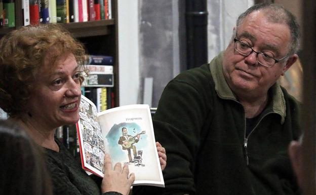 Azagra y Revuelta presentaron su cómic sobre la figura de Durruti | Ideal