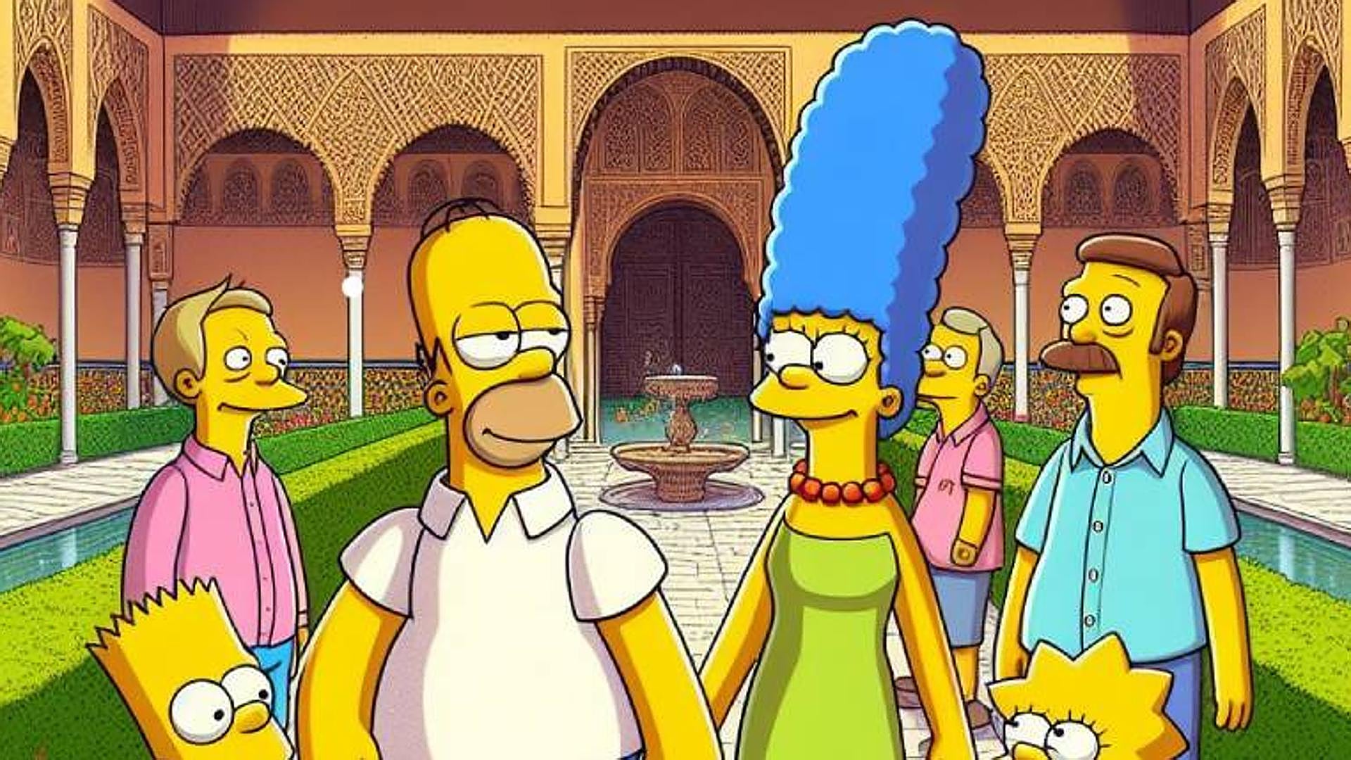 Las imágenes de la visita de los Simpson a Granada | Ideal