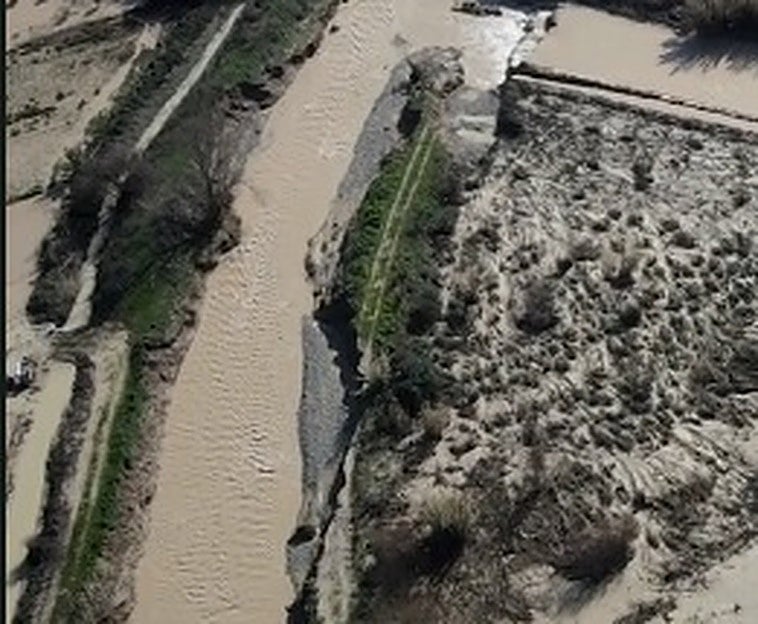 Las impactantes imágenes de Huétor Tájar con la construcción del dique ...
