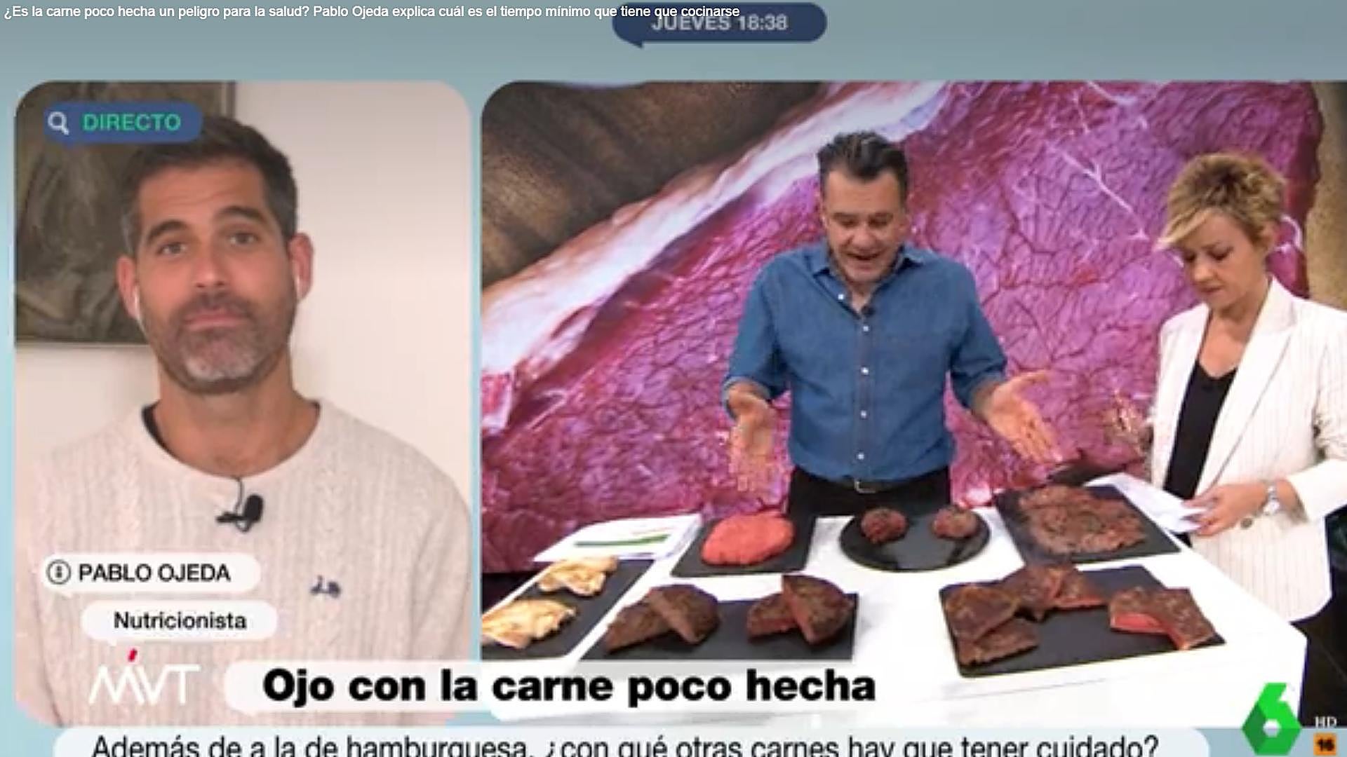 Carne poco hecha: peligros | El aviso de Pablo Ojeda a quienes suelen ...