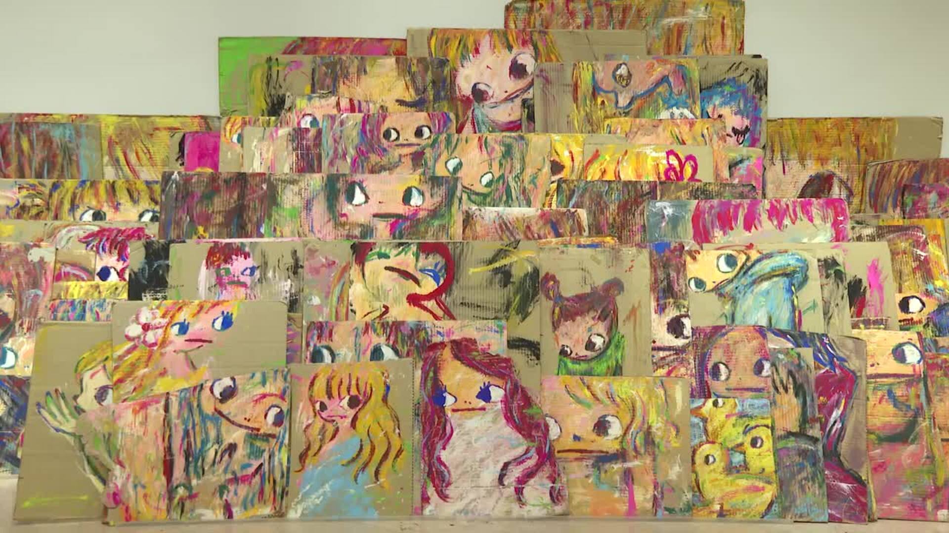 El Thyssen acoge los lienzos pintados con los dedos de la artista japonesa Ayako Rokkaku | Las ...