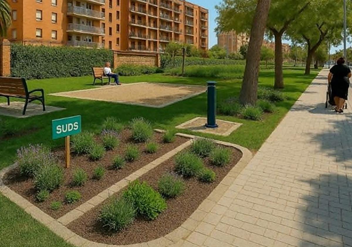 Luz verde a los jardines drenantes de Alfafar para amortiguar las ...