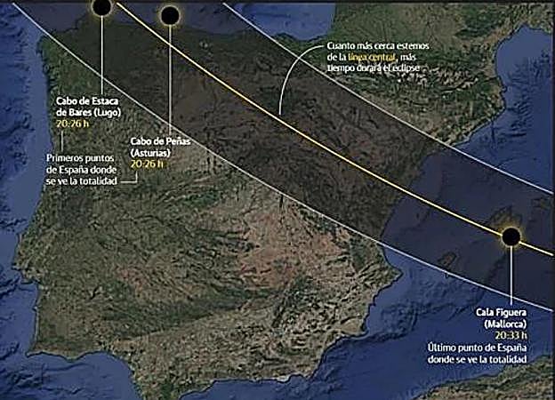 Faltan 81 días para el eclipse total de sol, que no se ha visto en ...