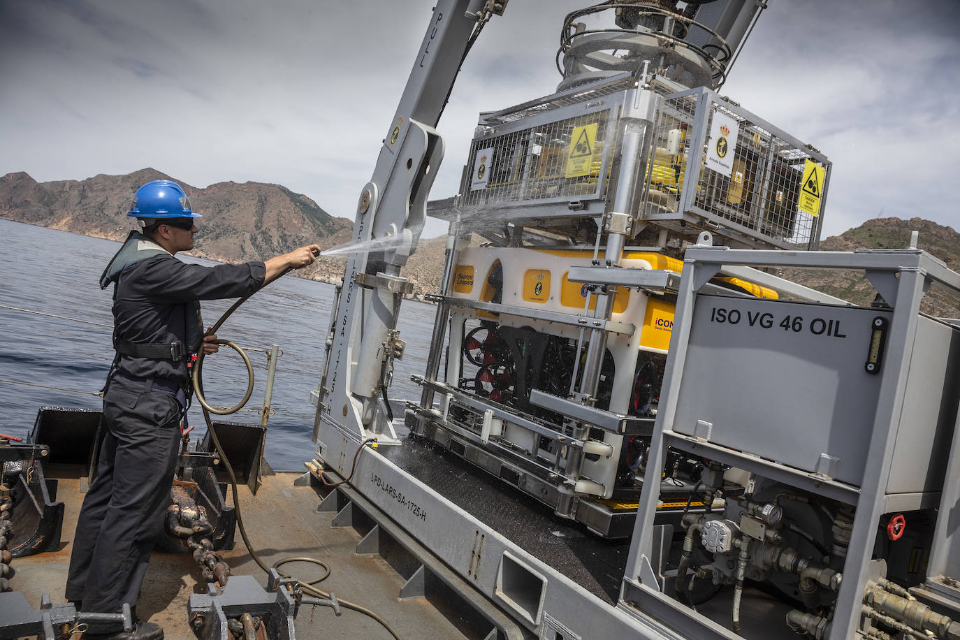 Fotos: Demostración del vehículo Rov Leopard a bordo del buque Neptuno ...