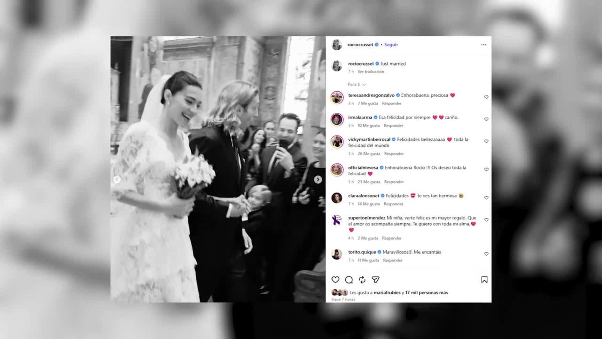Rocío Crusset comparte las imágenes de su boda secreta en Nueva York ...