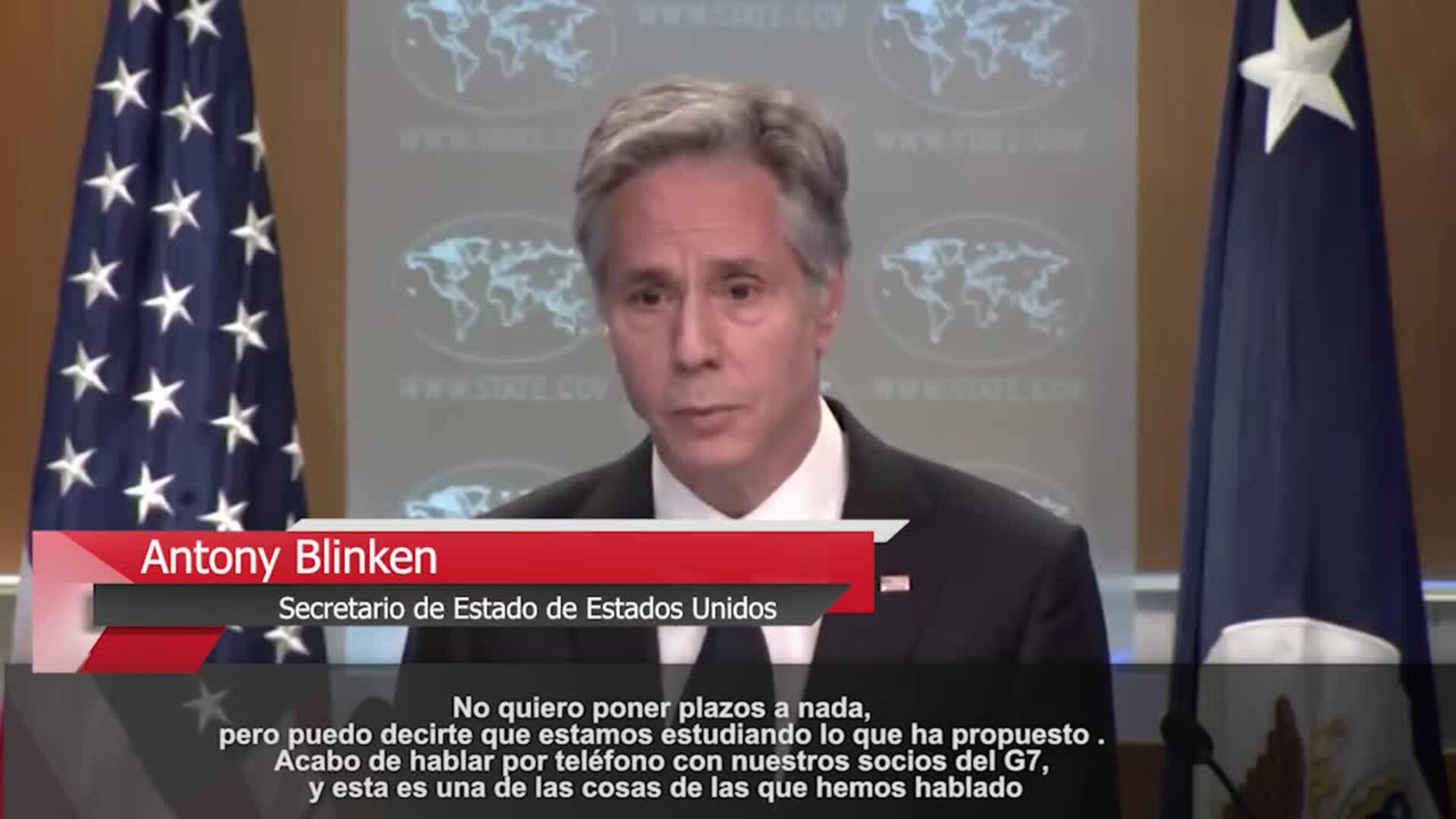 Blinken Confiesa Haber Discutido Con Los Miembros Del G7 La Propuesta