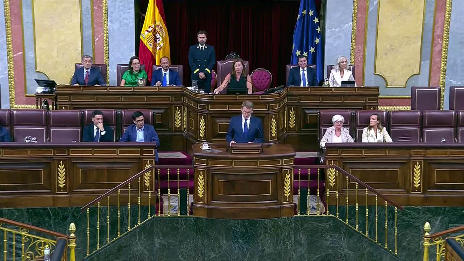 Gritos de "cobarde" a Sánchez por no intervenir en la investidura ...