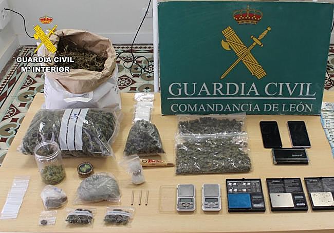 Desmantenlan un punto de venta de cocaína, hachís y cannabis en Astorga ...