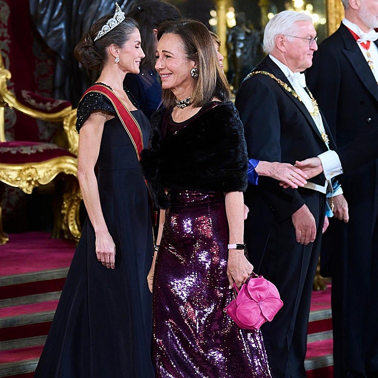 Ana Patricia Botín se cubre de lentejuelas rosa para una cena de gala ...