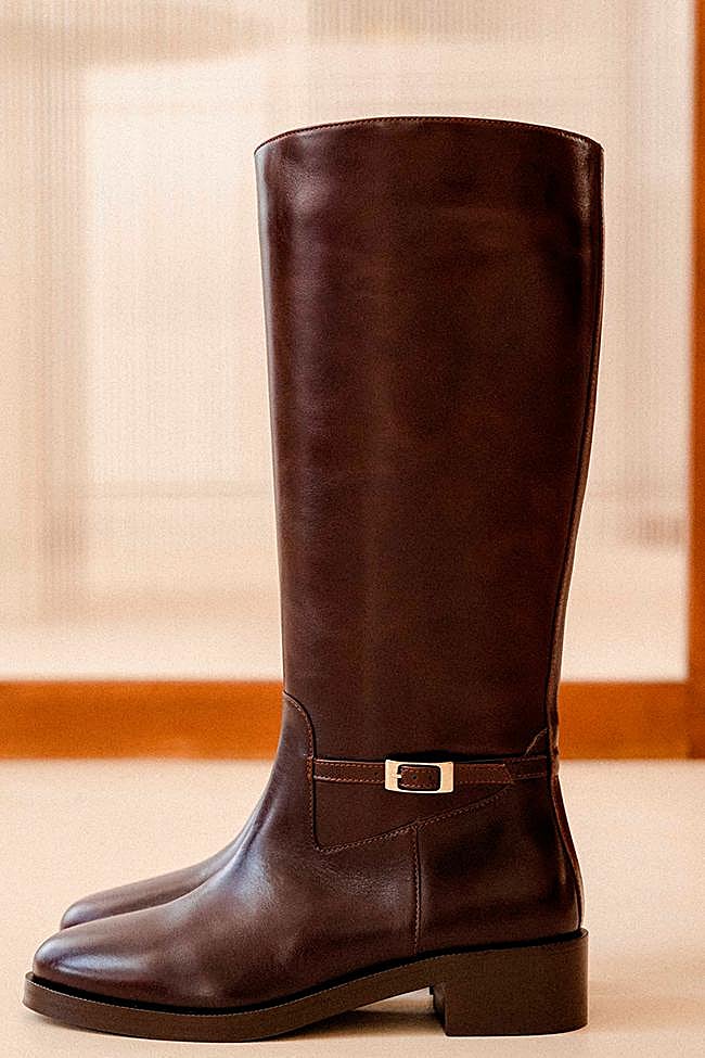 Botas altas con tacón clásico: el comodín estrella para el invierno ...