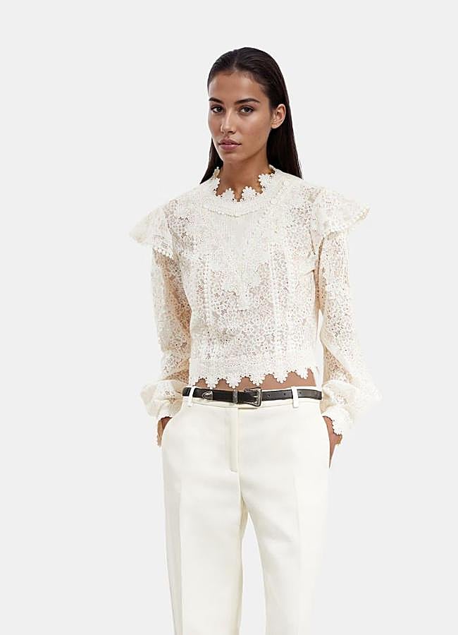 Las blusas de encaje más virales de la primavera para las amantes del ...