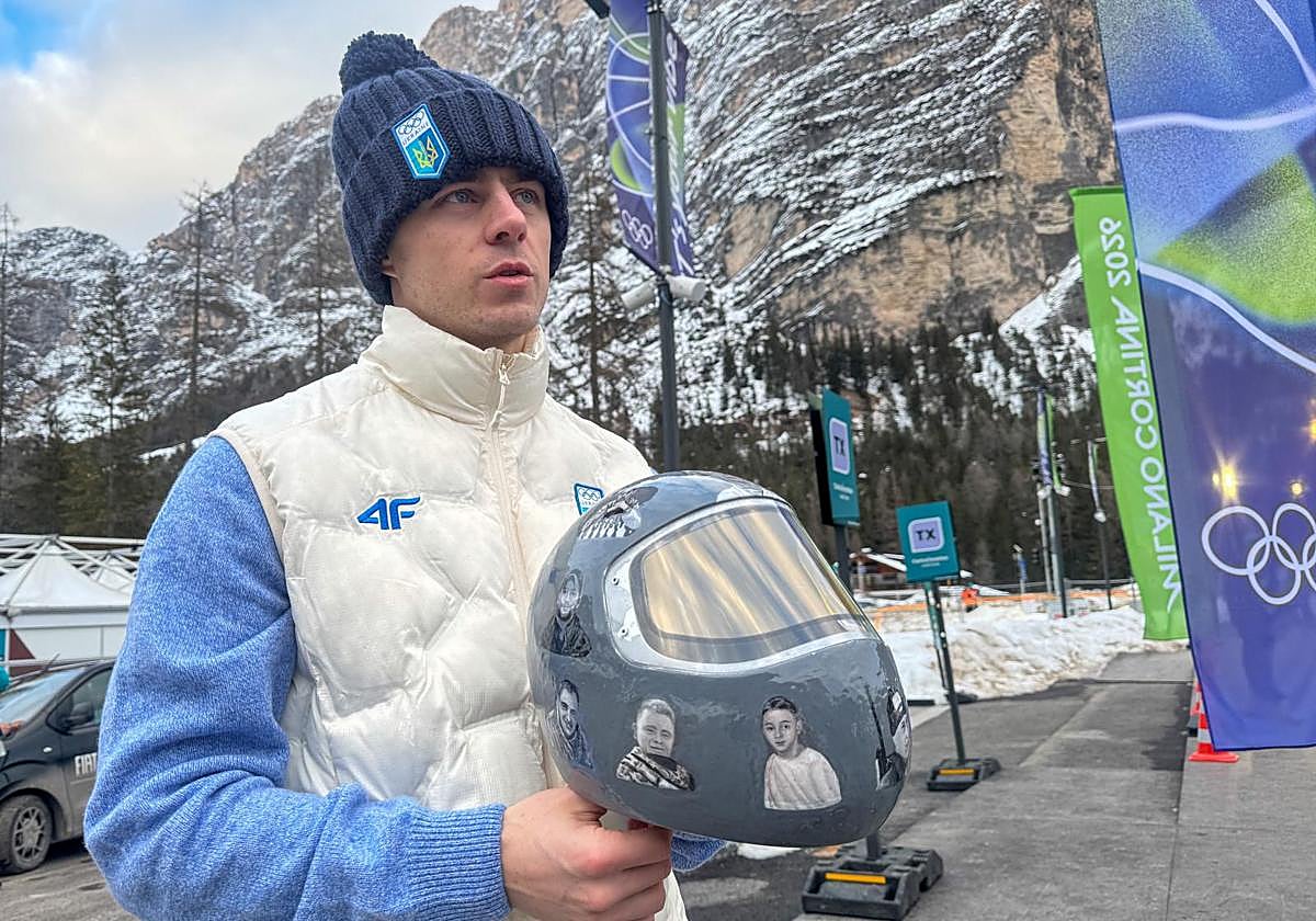 Vladyslav Heraskevych, el 'polémico' casco por las víctimas de la ...