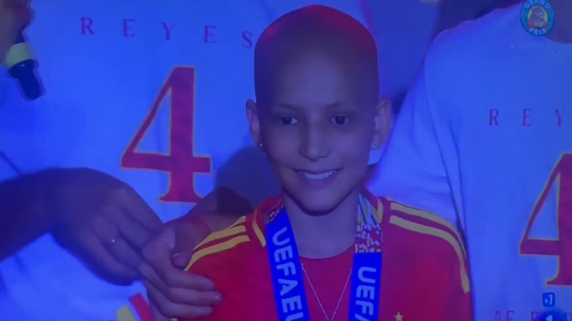 María, la princesa guerrera, en el escenario junto a la Selección ...