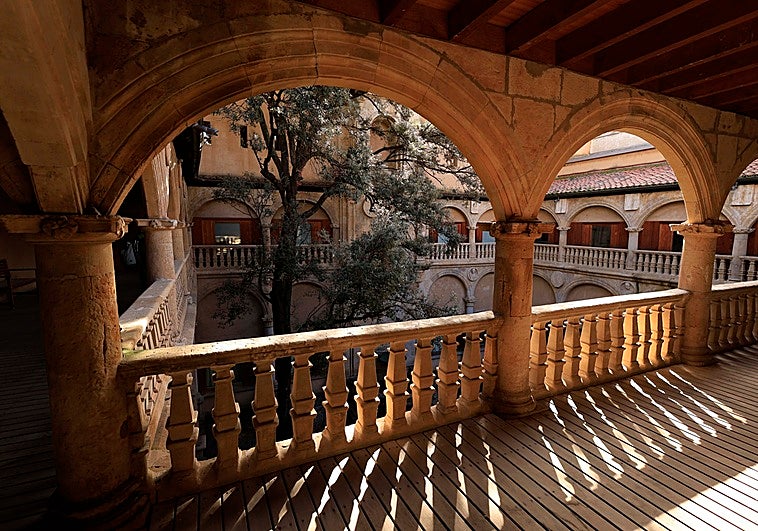 La encina que convierte en zen el patio renacentista de San Boal ...