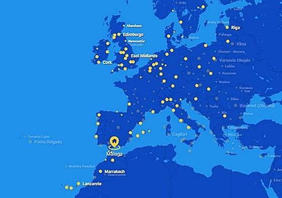 These are all the Malaga Airport routes that Ryanair will fly this ...