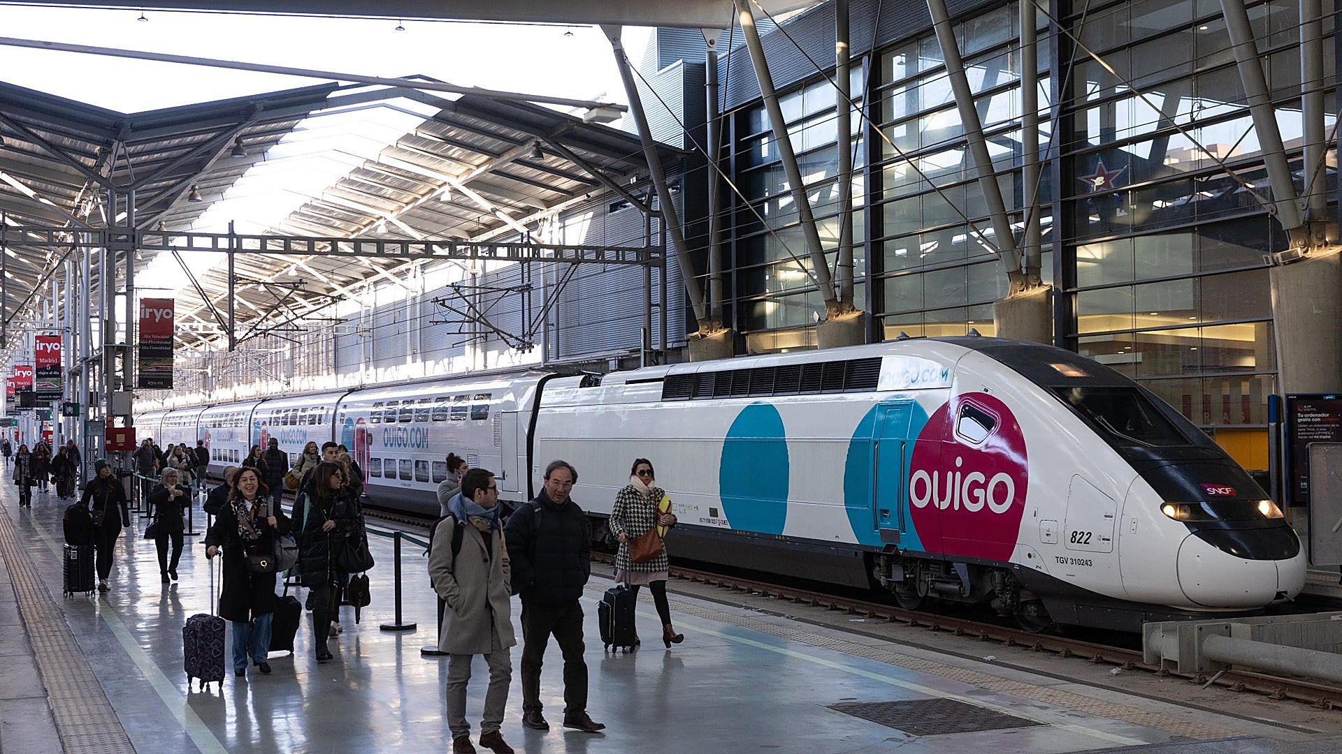 New high-speed train operator Ouigo arrives in Malaga with 80% of ...